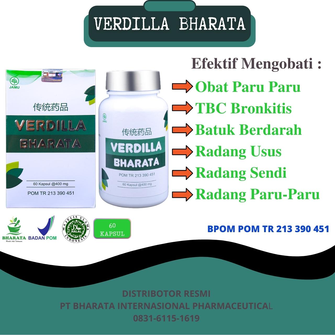 VERDILLA BHARATA Original | Obat Paru Paru | Infeksi dan Peradangan ...