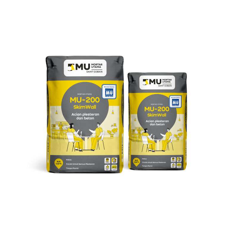 MU 200 Skim Wall 20kg - Mortar Instan Acian Plester dan Beton | Lazada ...