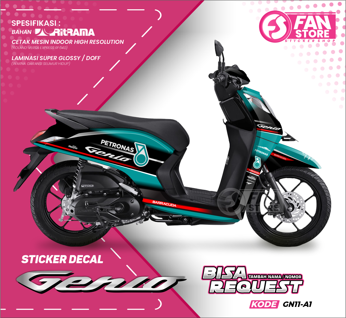 Decal Genio Full Body Custom Racing Stiker Genio 2020 Fullbody Striping ...