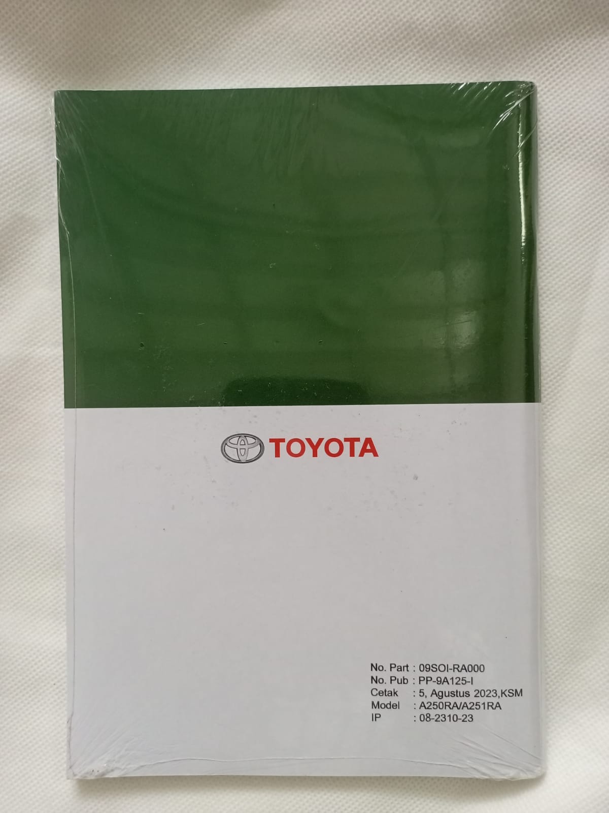 Original Toyota-Buku Manual Pedoman Pemilik Integration Book new Raize ...
