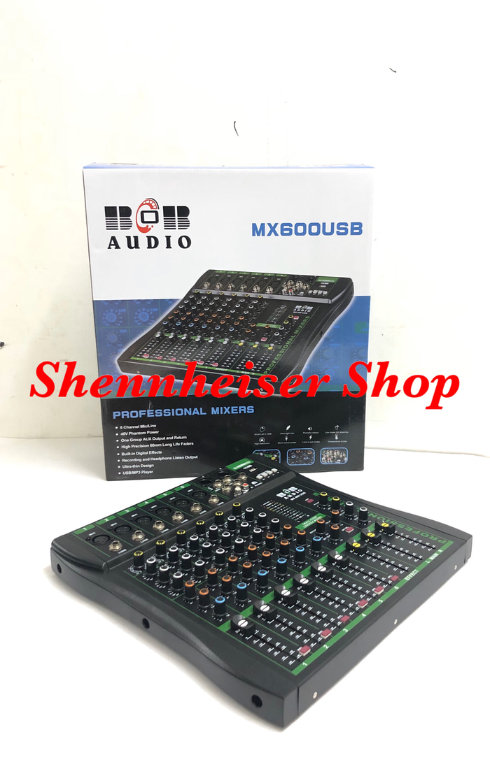 Mixer BOB AUDIO 6 Channel MX 600 USB Original Bergaransi | Lazada Indonesia