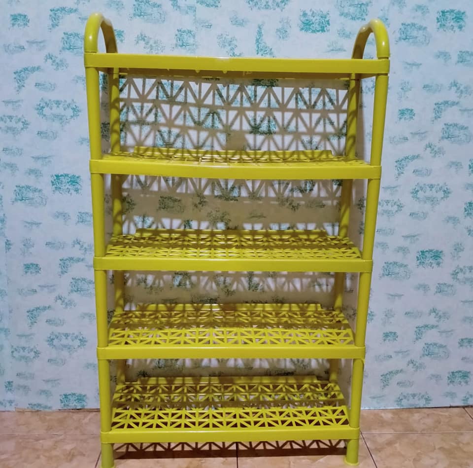 rak sendal/rak sepatu rak 4 susun/rak tebal | Lazada Indonesia