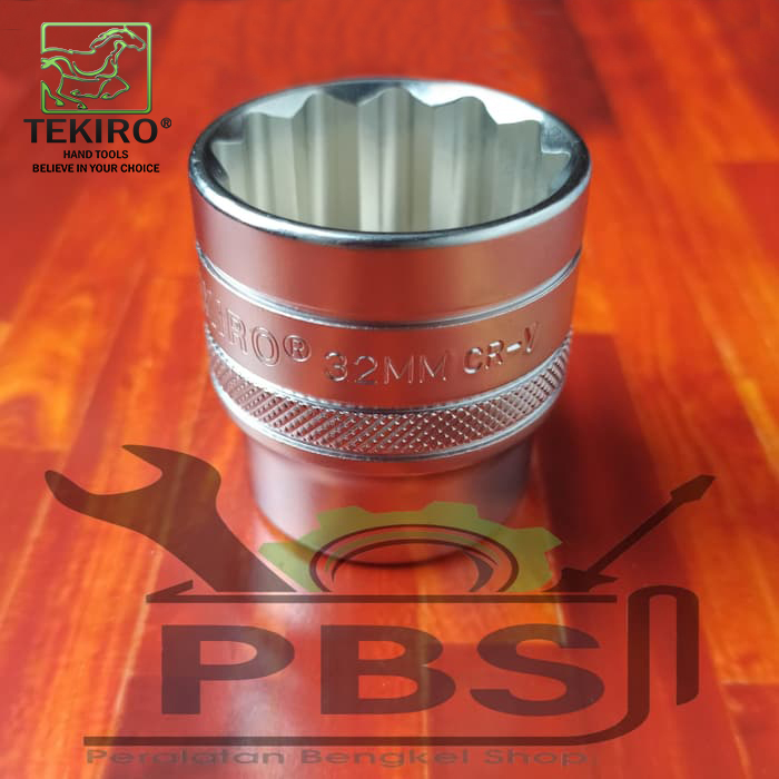 Mata Kunci Sock TEKIRO 32mm 1/2" 12PT . Kunci Shock 32mm 12PT . Mata ...