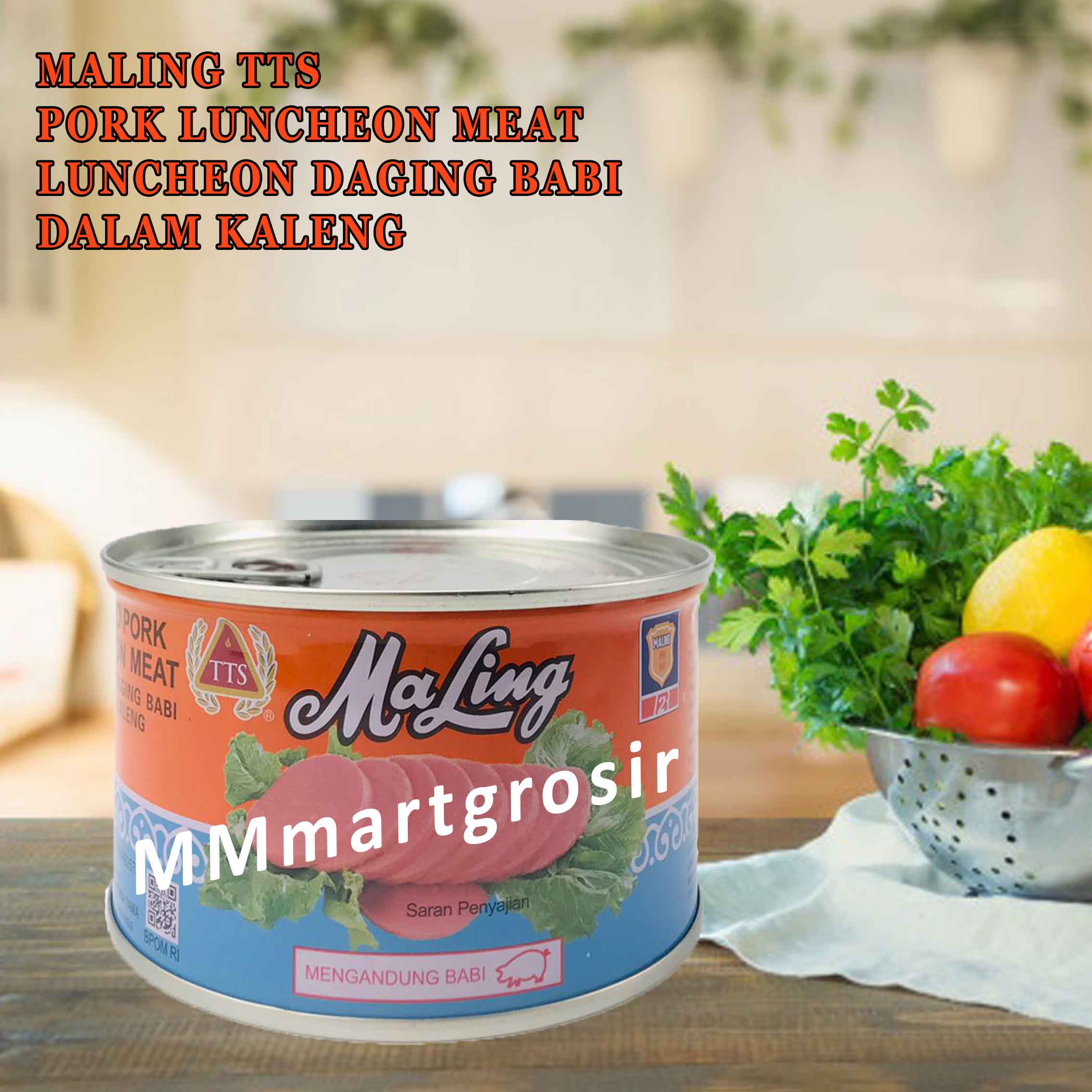 Maling TTS / Pork Luncheon Meat / Luncheon Daging Babi Dalam Kaleng ...