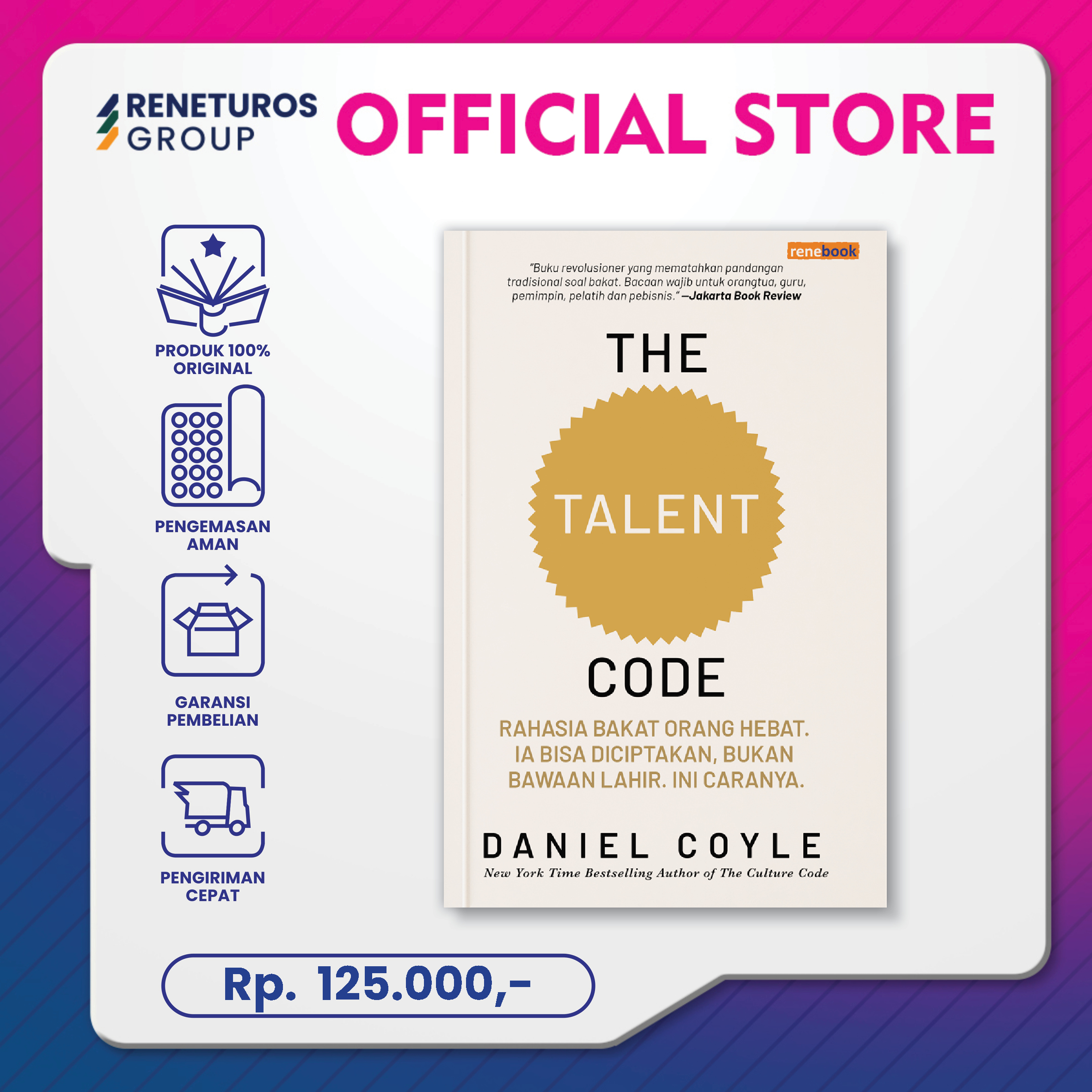 Buku Motivasi THE TALENT CODE | Rahasia Bakat Orang Hebat. Ia Bisa Diciptakan, Bukan Bawaan ...