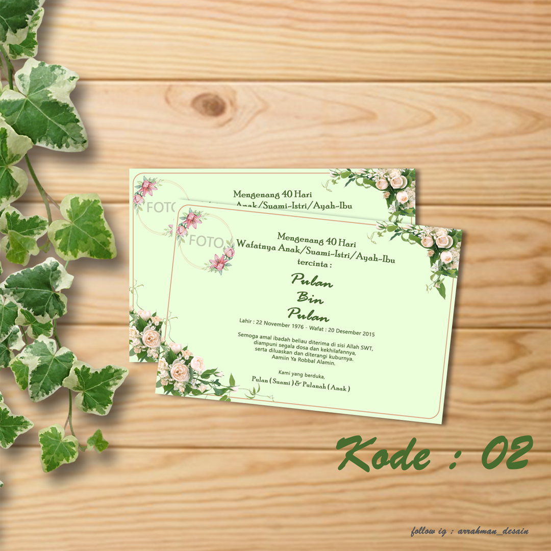 stiker tahlil mengenang 40 hari / mengenang 100 hari | Lazada Indonesia