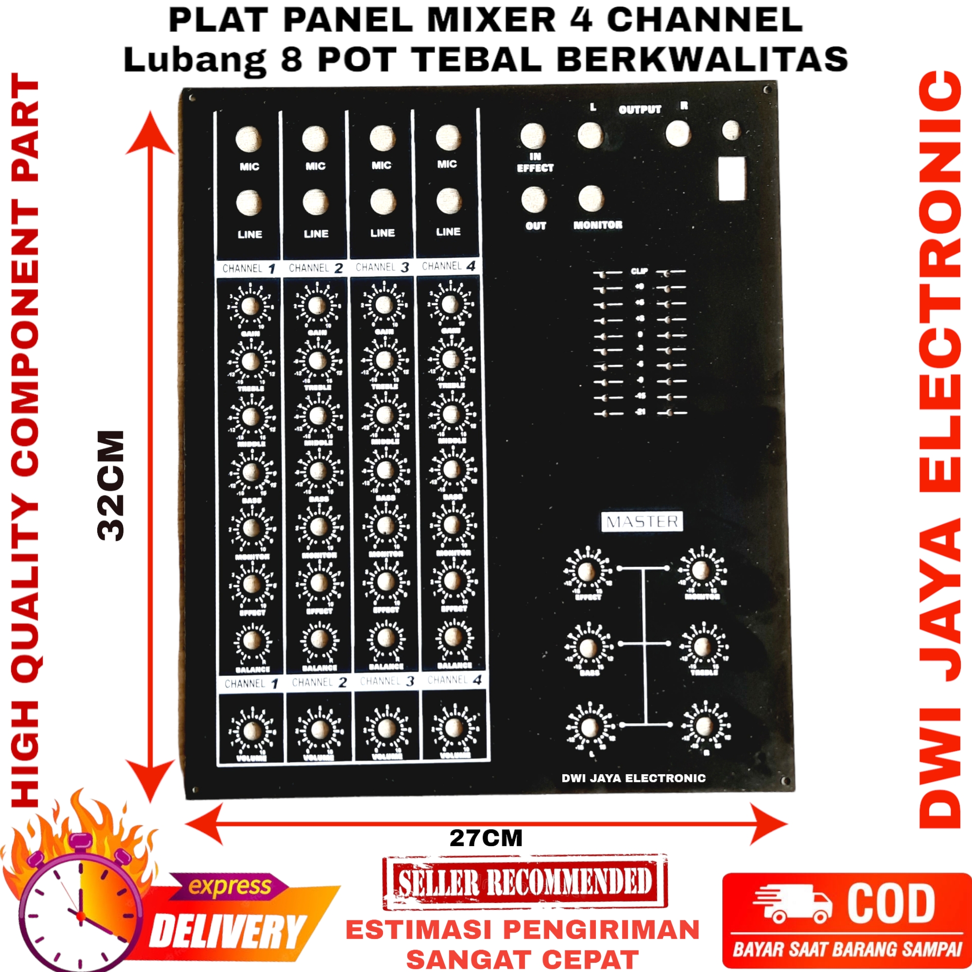 PLAT MIXER 4 CHANEL PANEL MIXER PLAT TEBAL DAN KOKOH | Lazada Indonesia