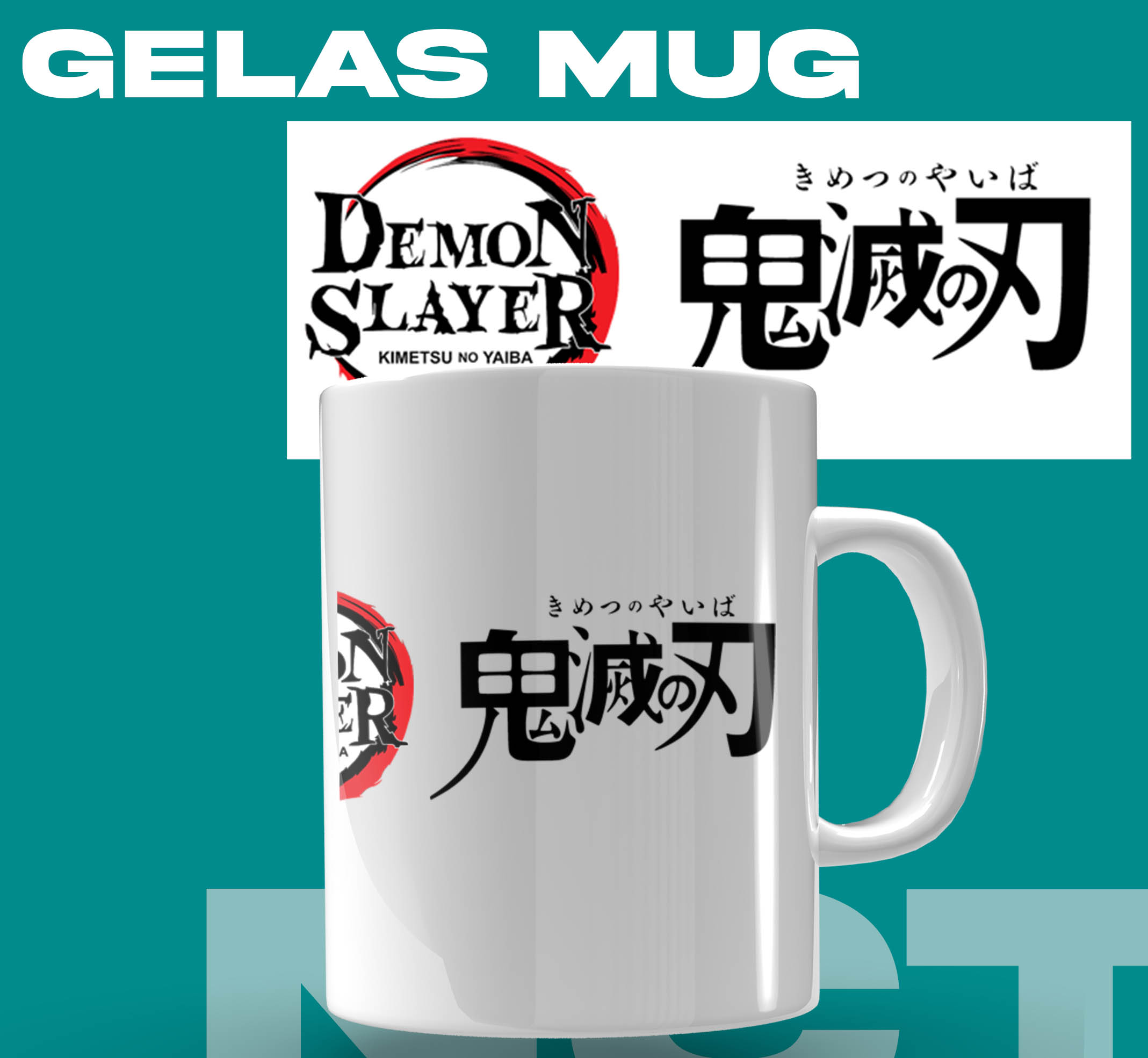 GELAS MUG ANIME MUG DESAIN ANIME DEMON SLAYER | Lazada Indonesia