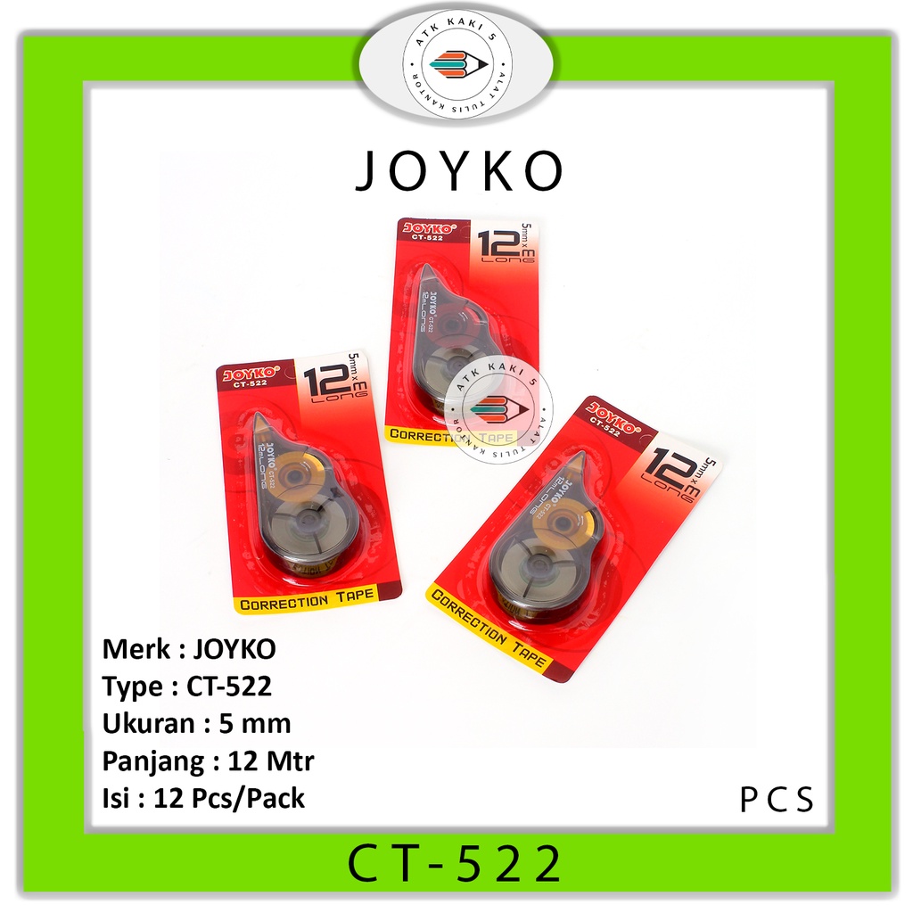 JOYKO - Correction Tape CT-522 - Pcs | Lazada Indonesia