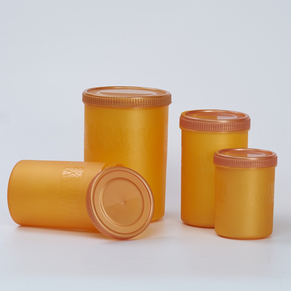 Toples bulat set lengkap / Tempat penyimpan snack bulat plastik ...