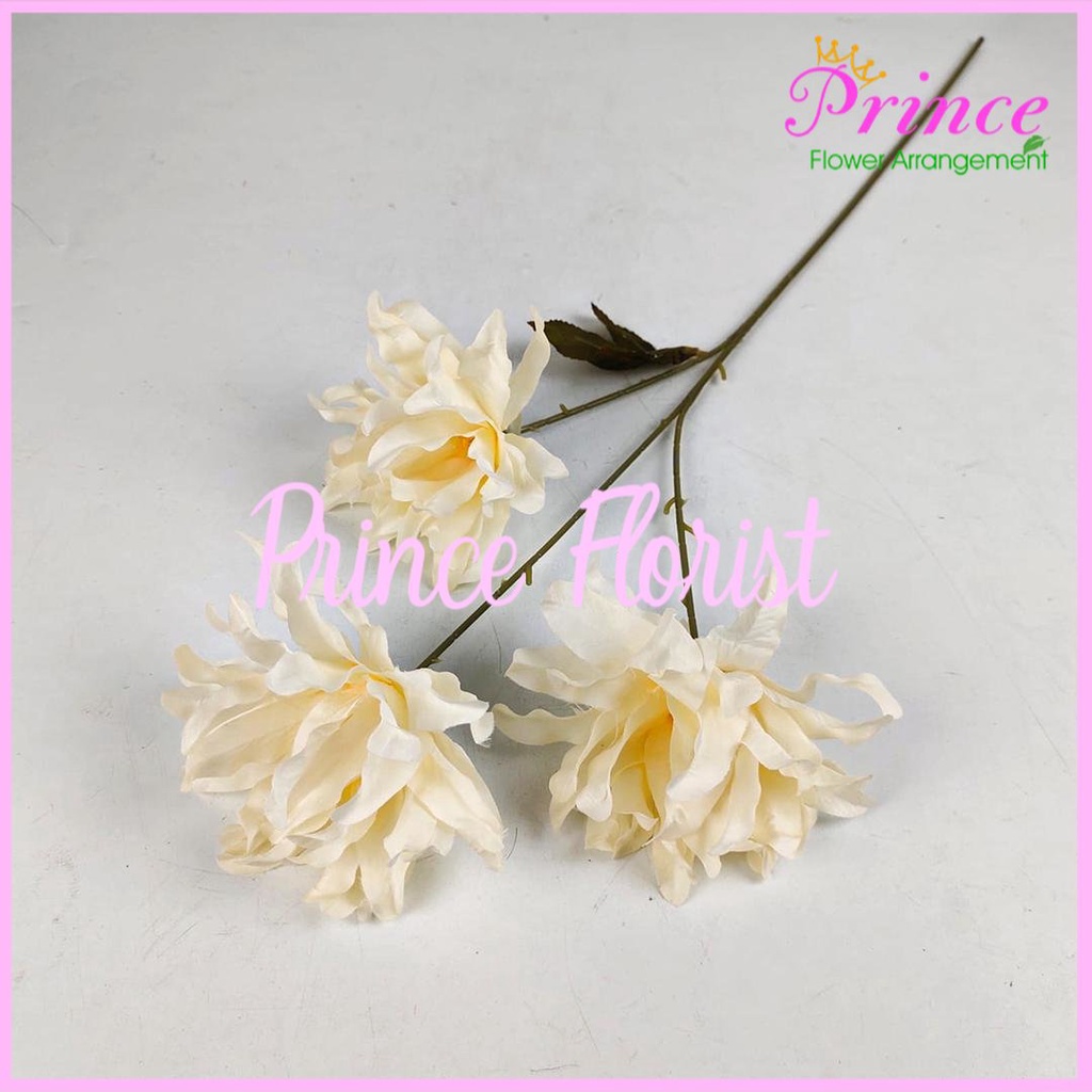 Bunga Dahlia Tangkai Panjang Cabang 3 artificial Bunga Imitasi kain ...