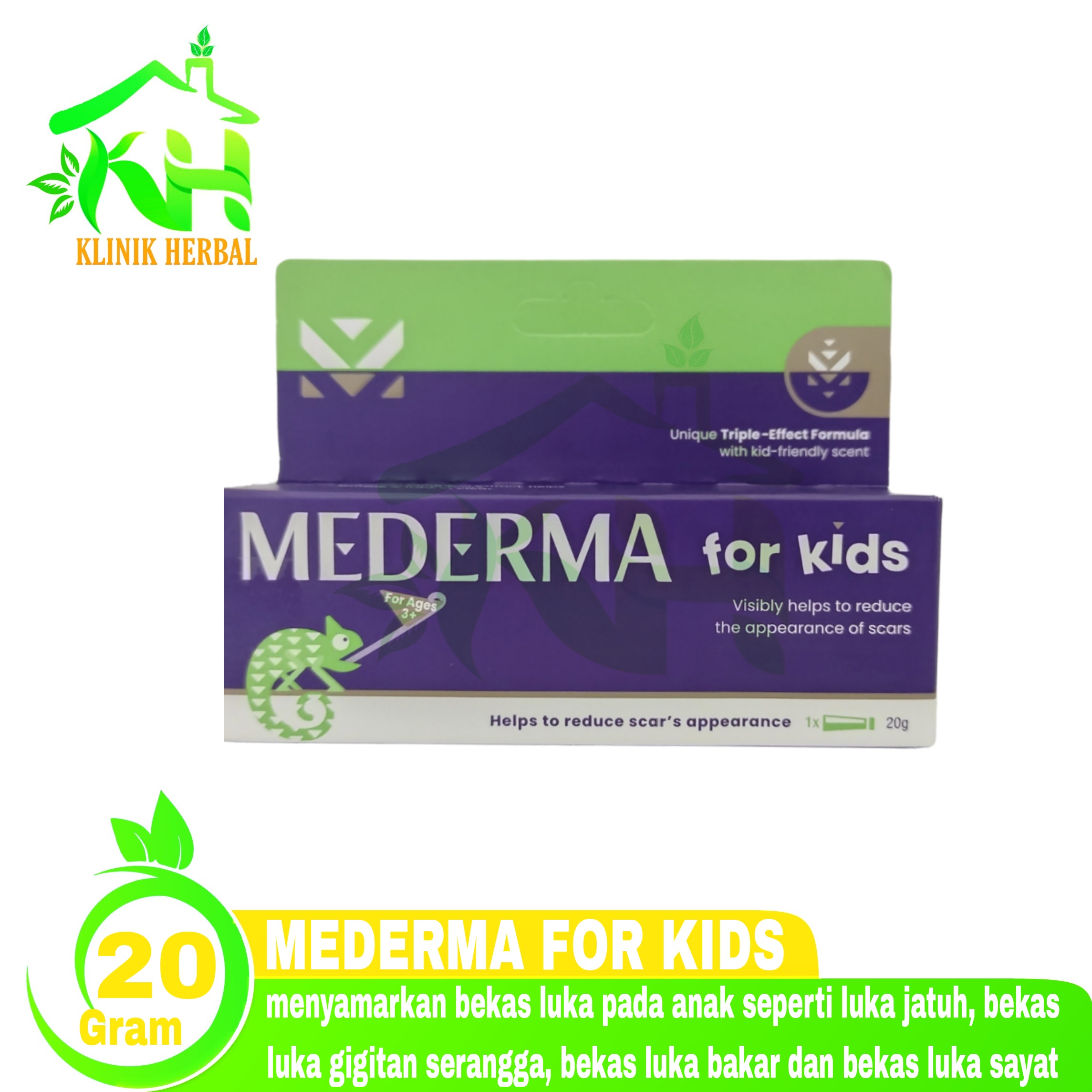 Mederma For Kids 20g - Cream Penghilang Bekas Luka | Lazada Indonesia