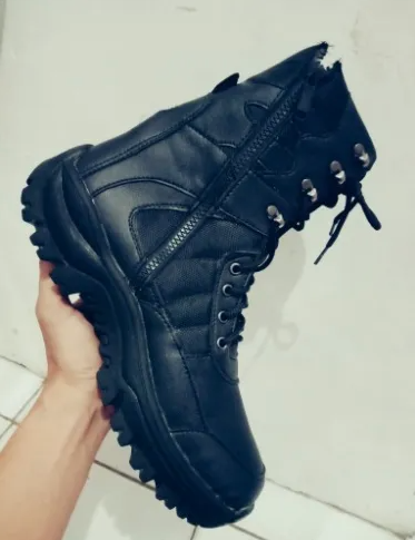 Sepatu PDL TNI king pdl terbaru predator hitam KULIT SAPI PREMIUM ...
