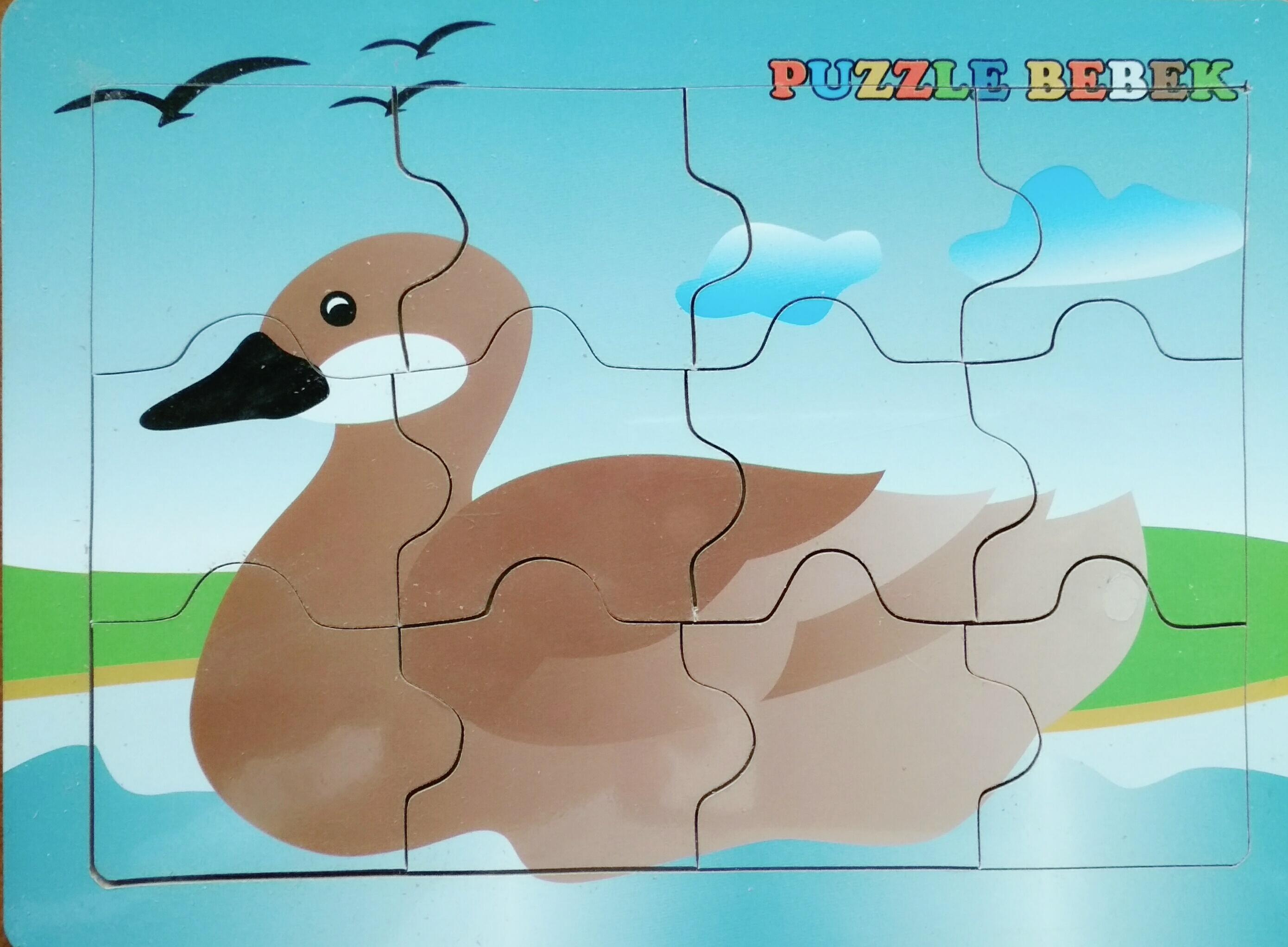 MAINAN EDUKASI PUZZLE KAYU PAJEL KAYU PUZEL KAYU PAZEL KAYU HEWAN BEBEK ...