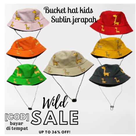 Bucket Anak Tali Sublin Jerapah Bucket Anak Sablon Jerapah bucket anak ...