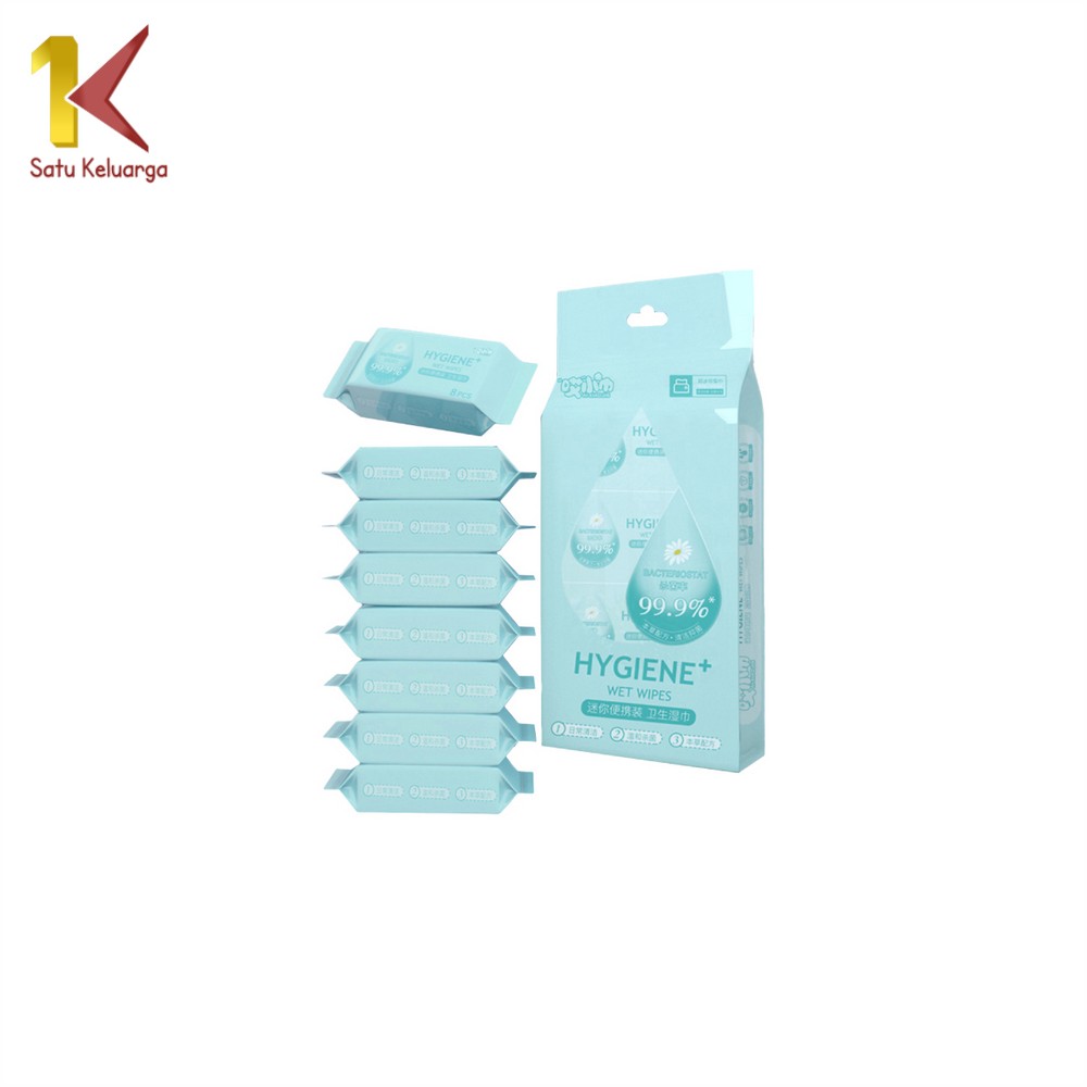 Satu Keluarga Tissue Basah Mini Karakter Travel 8IN1 C949 Tissue Basah ...