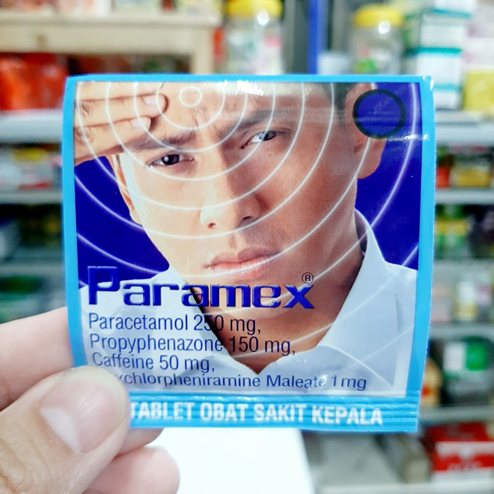 [4TABLET] PARAMEX BIRU / SAKIT KEPALA / PUSING / NYERI KEPALA | Lazada ...