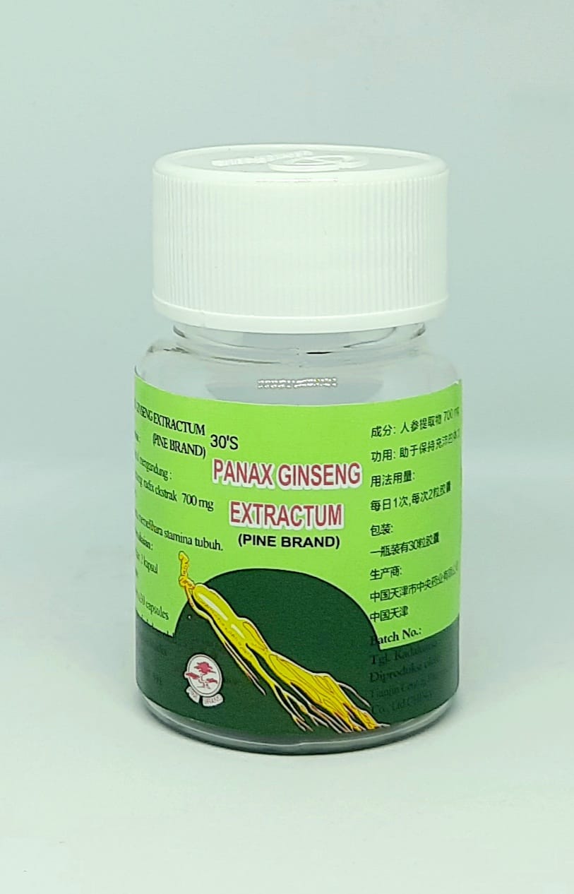 PANAX GINSENG EXTRACTUM vitamin penambah energi - daya tahan tubuh ...