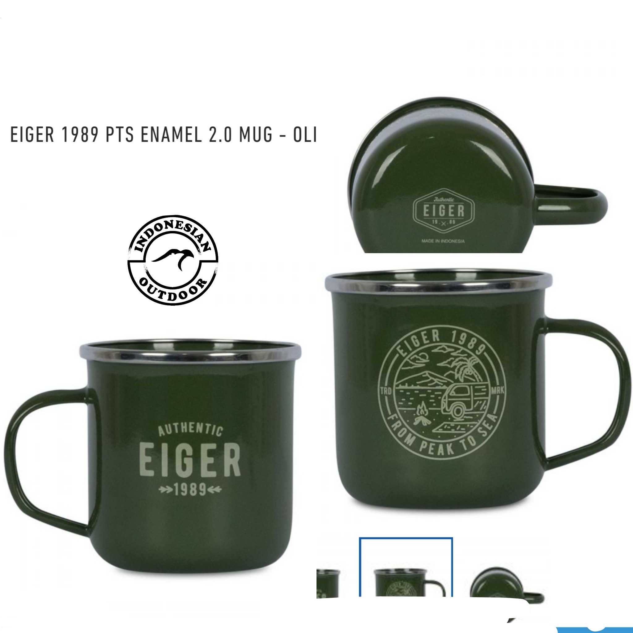 Gelas Mug Eiger Original PTS Enamel 2.0 Cangkir Oli | Lazada Indonesia