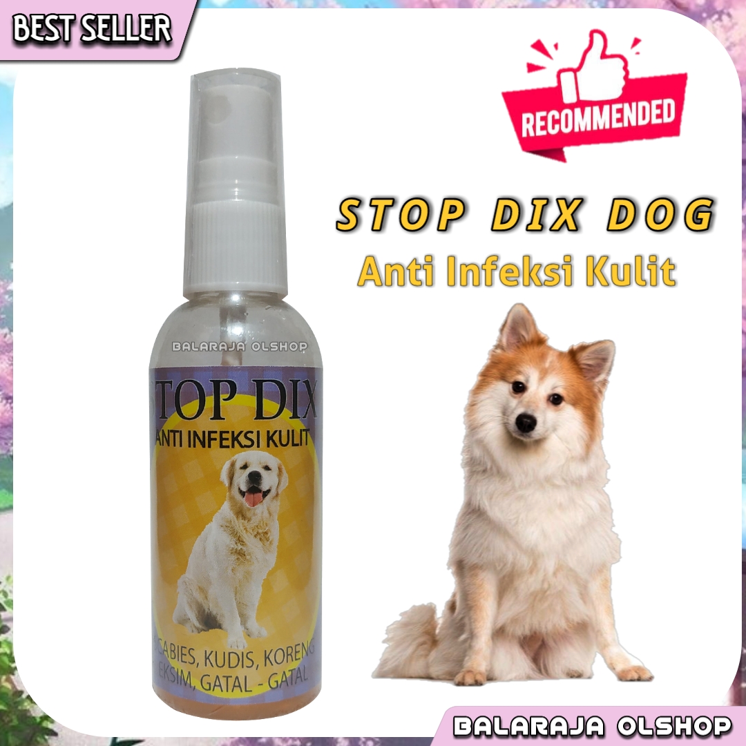Obat Jamur Anjing Puppy Scabies Infeksi Kulit Gatal gatal STOP DIX DOG ...