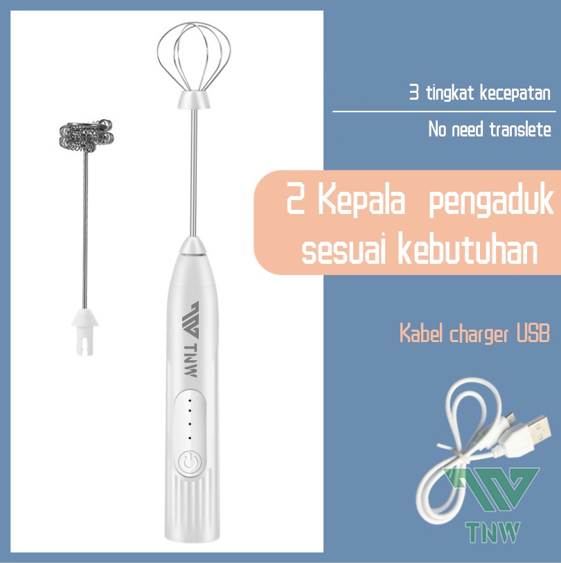 Hand Mixer Mini Elektik Portable - Mixer Mini Baterai Alat Pengaduk ...
