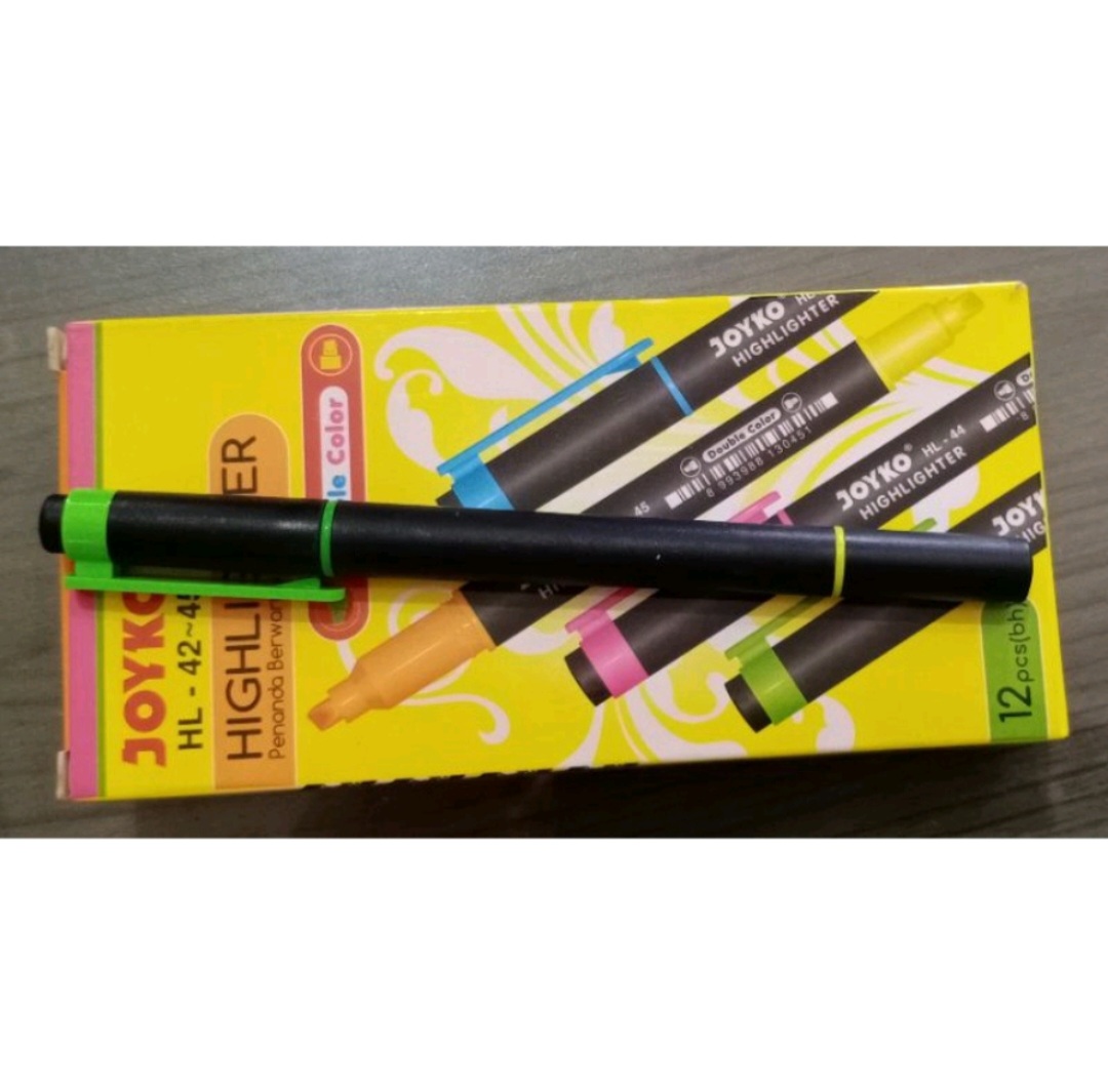 Joyko Highlighter Double Color Penanda Berwarna 2 Tip Warna | Lazada ...