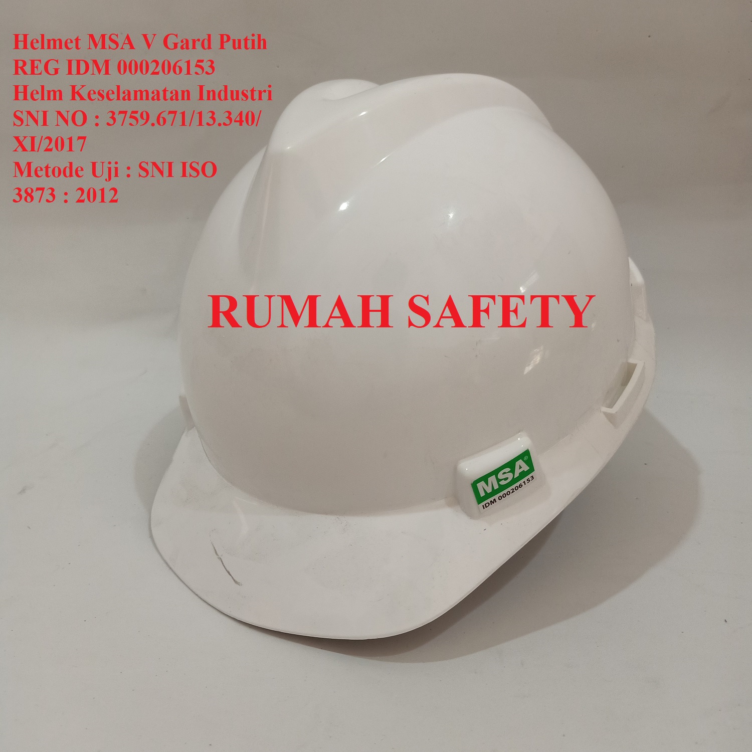 Safety Helmet SNI MSA Lokal / Helm Proyek Plus Sarang Putar Fastrack ...