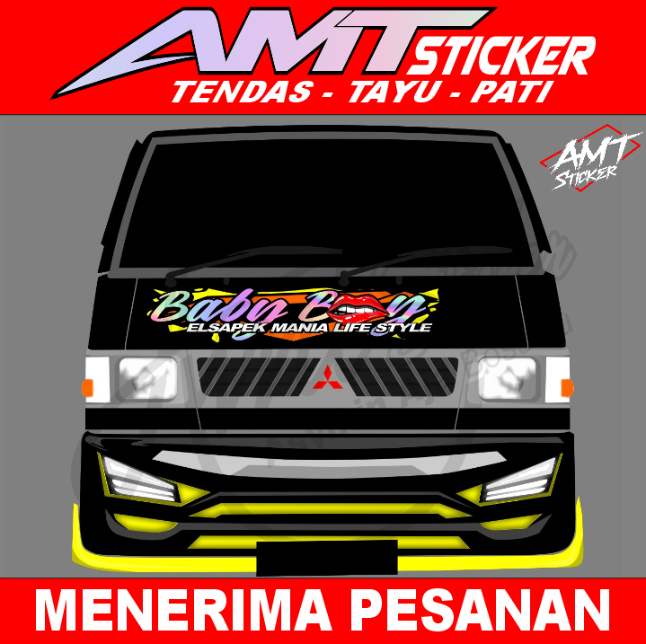 Stiker Kabin Depan L300 - Stiker Hologram - ukuran 100x20 cm | Lazada ...