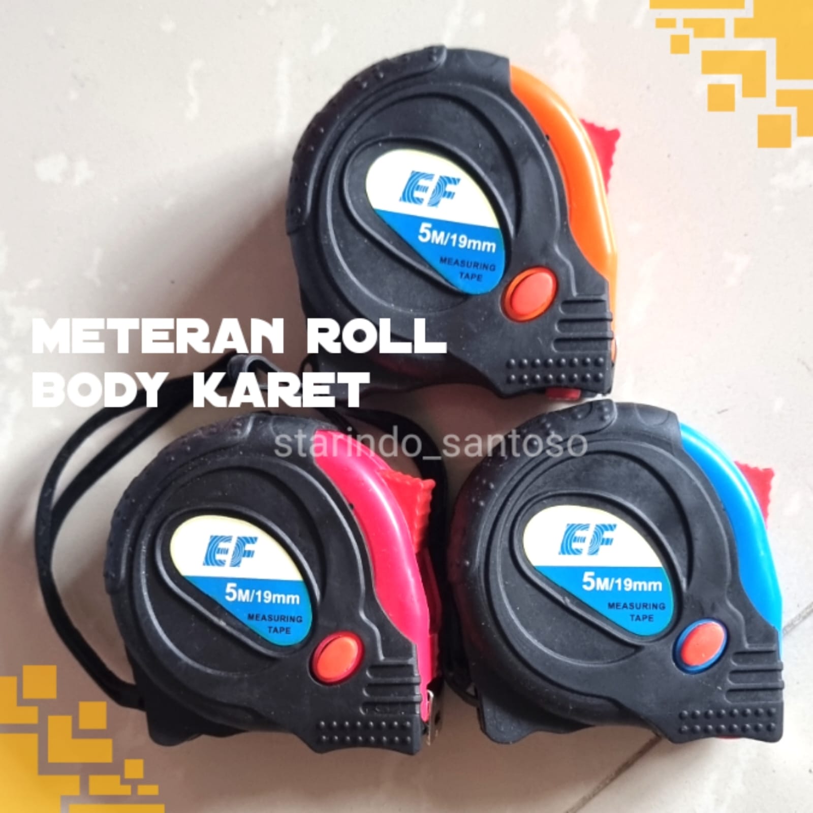 METERAN ROLL 5m pengukur proyek tukang bangunan 5 meter | Lazada Indonesia