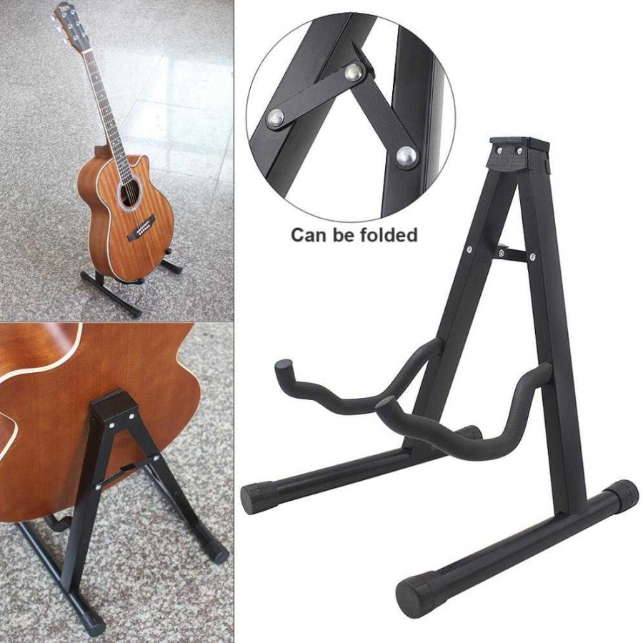 Tripod Stand Gitar Foldable Aluminium Alloy / Tempat Stand Gitar Musik ...