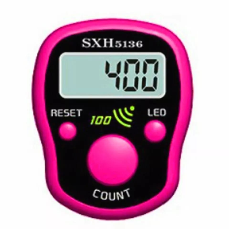 Tasbih Digital LED Alarm 100 Bunyi Finger Counter Alat Hitung | Lazada ...