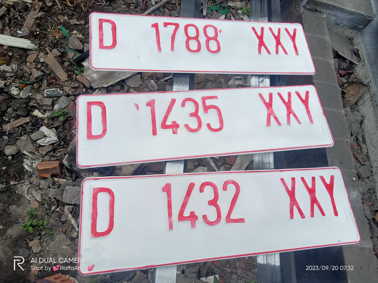 plat nomor mobil sementara ( ompang ) | Lazada Indonesia