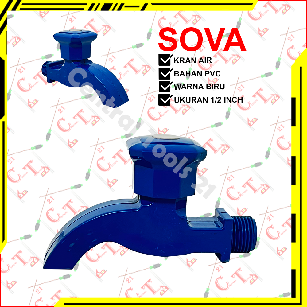 Kran Air Model Mahkota Pvc 1/2 Inch Sova / Keran Air Kamar Mandi ...