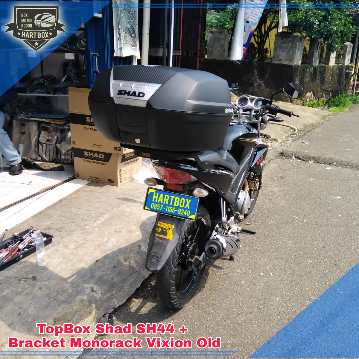 TopBox Shad SH44 New | Box Motor SH44 SH 44 | Box Shad Terbaru 2022 PCX ...