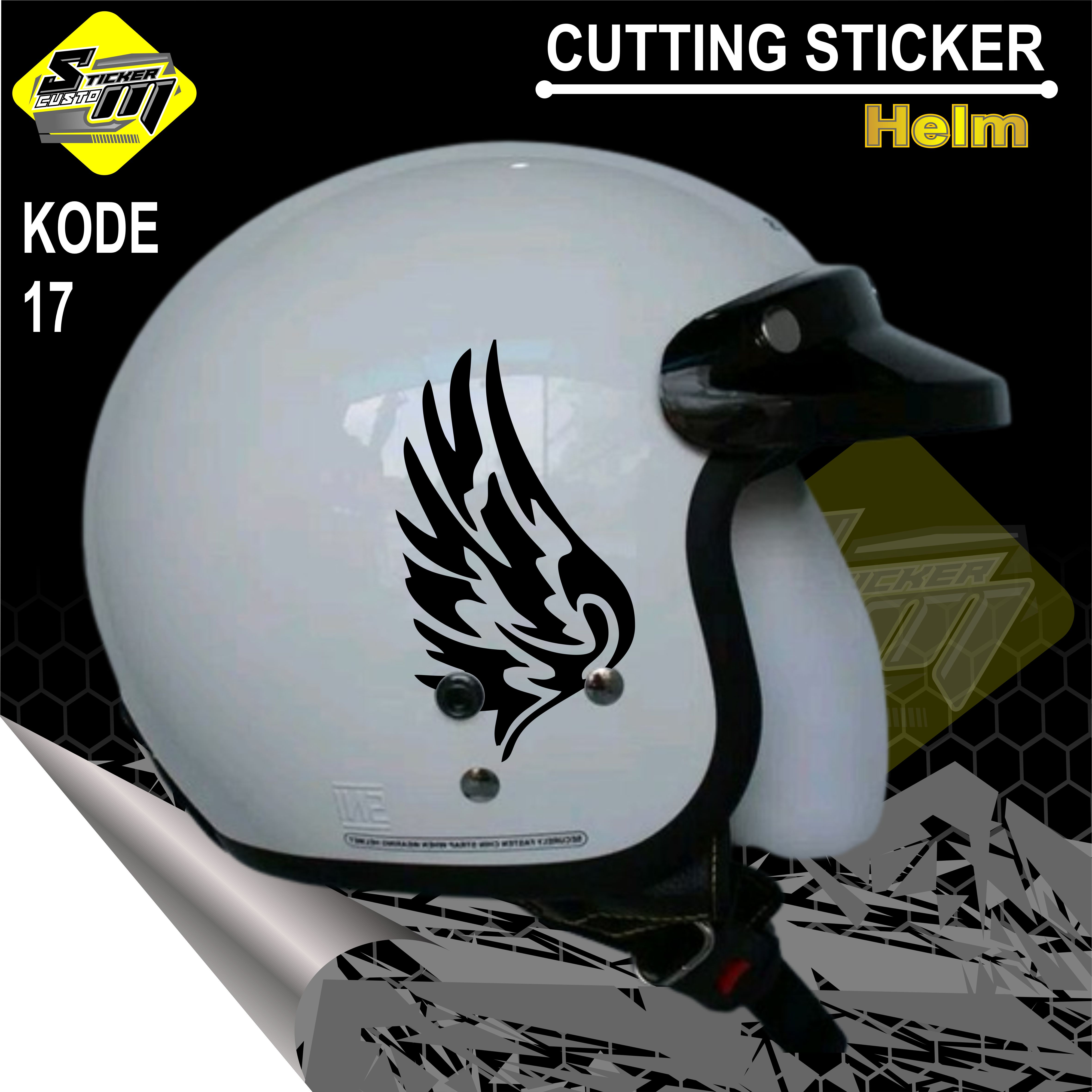 ( NEW )Stiker Helm Bogo - Cutting Sticker Variasi Helem Bogo Setiker ...