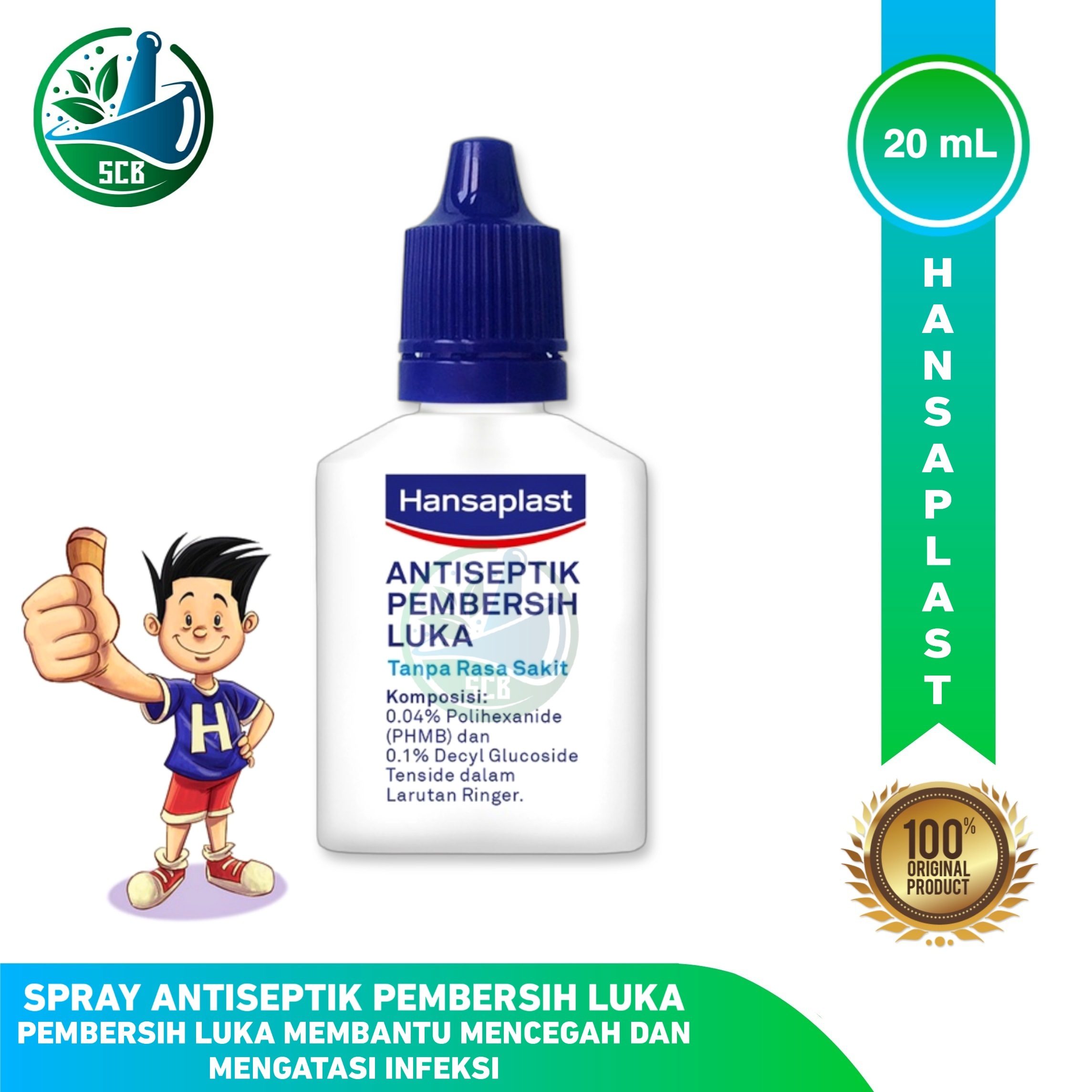 Hansaplast Antiseptic Spray - Membersihkan luka dan melindungi dari ...
