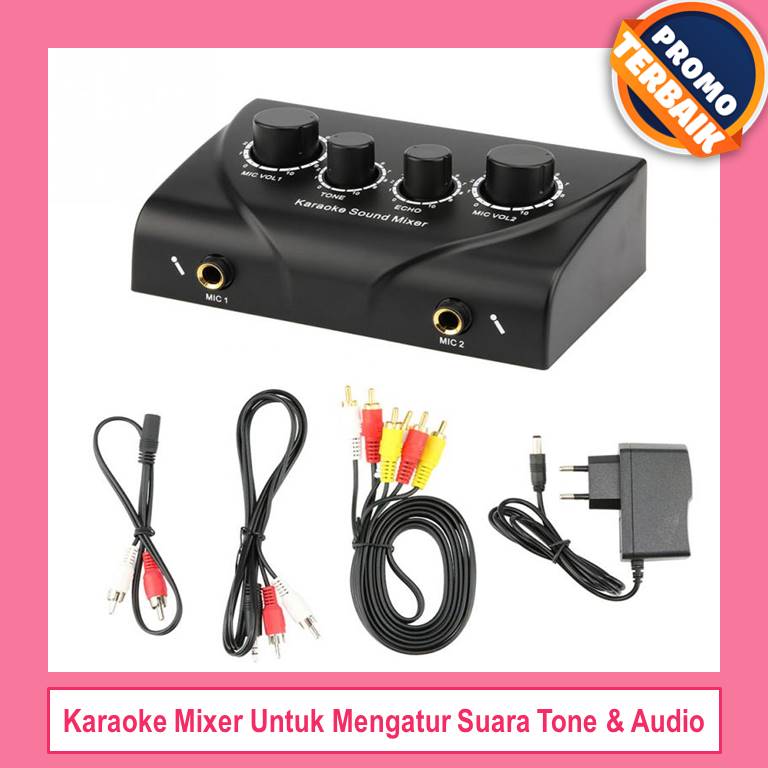 Karaoke Mixer Proffesional Mengatur volume suara Echo Tone Audio ...