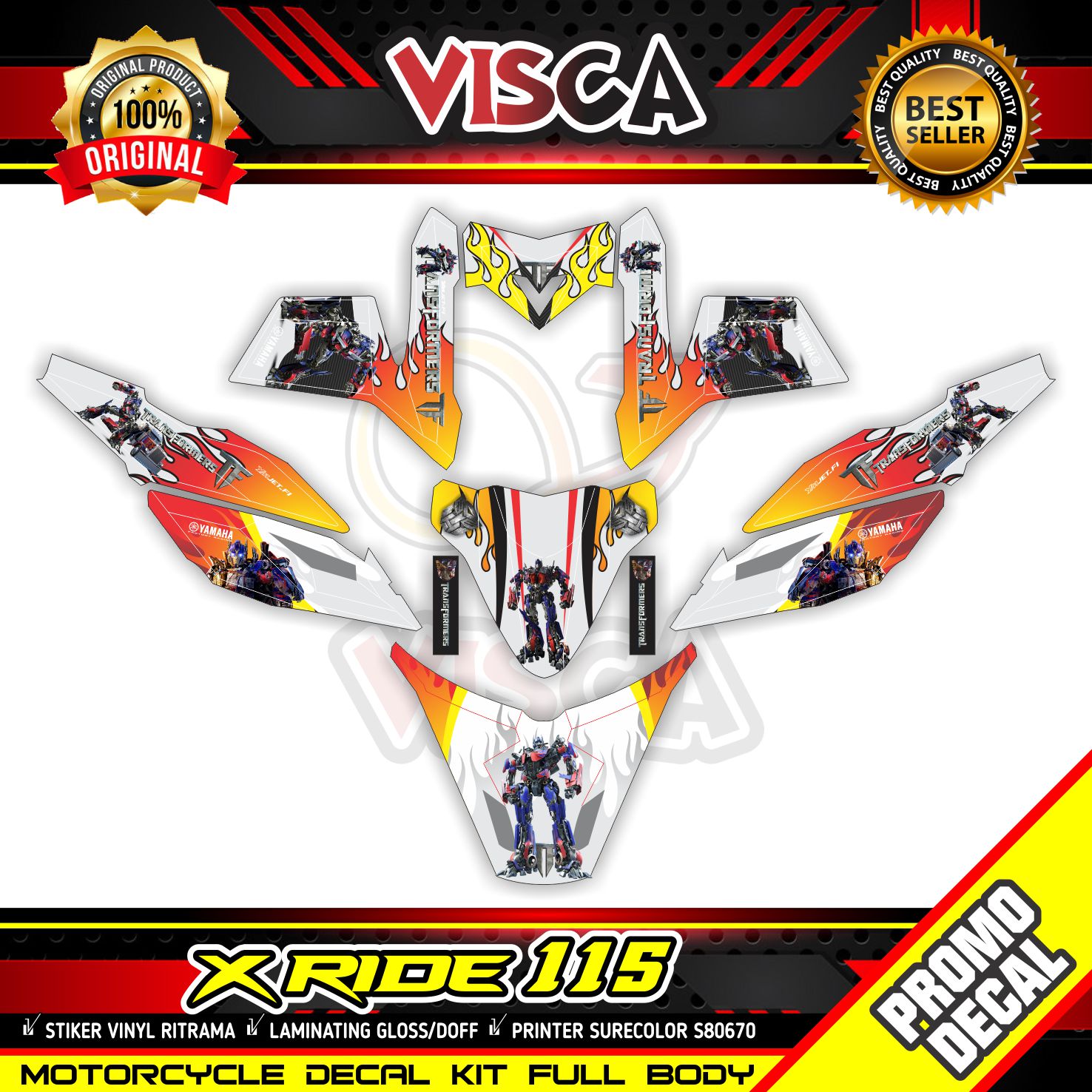 Decal X Ride 115 Old Full Body Stiker X Ride 115 Old Full Body Optimus ...