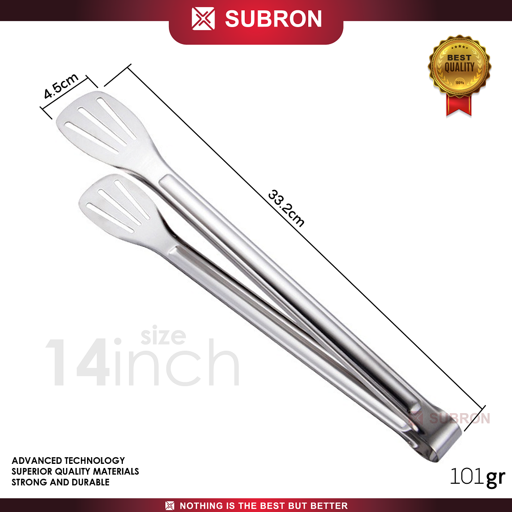 SUBRON Jepitan Multifungsi Stainless 9inch 12inch 14inch Capit Gorengan ...