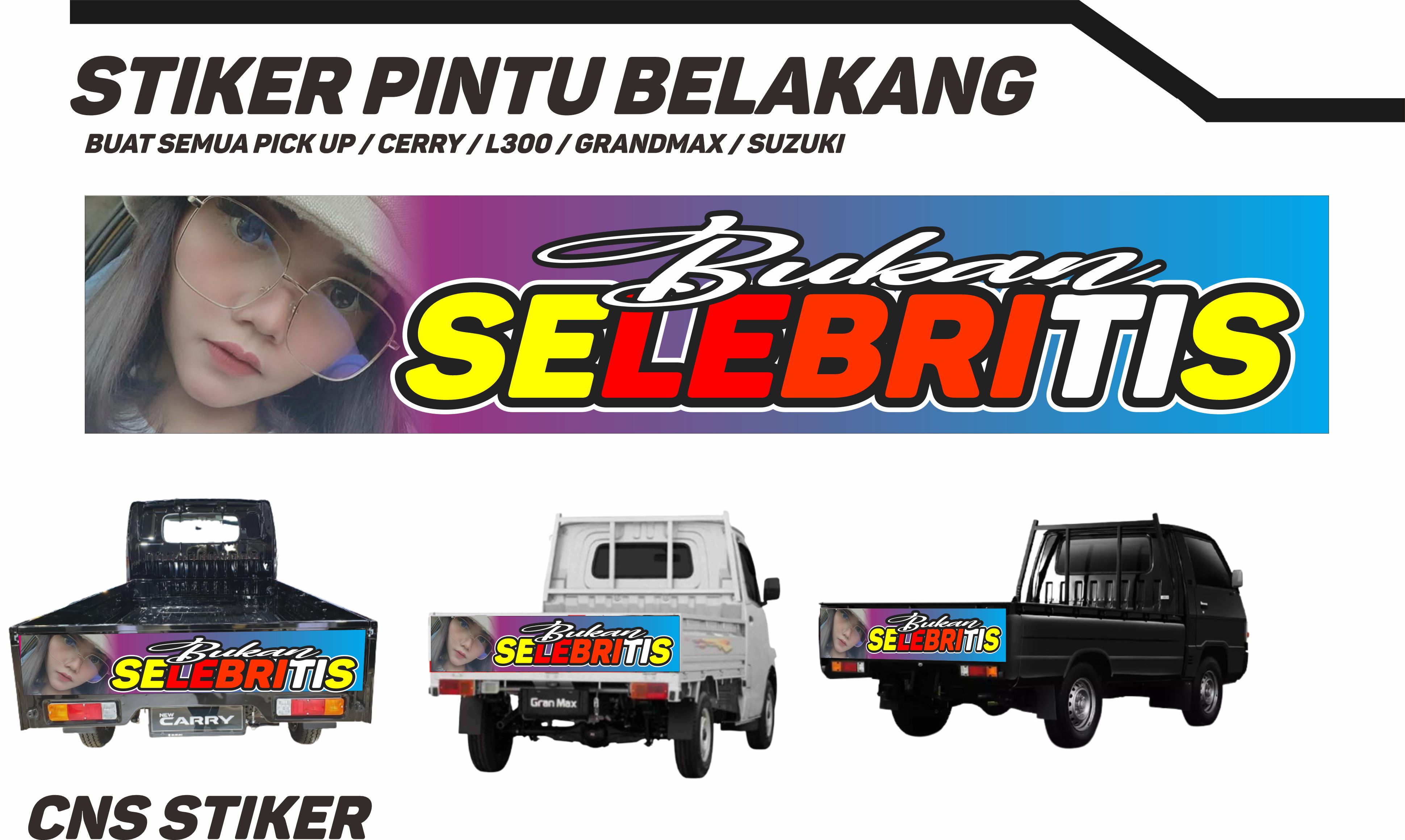 STICKER GRANDMAX PICK UP / STIKER BAK BELAKANG GRANDMAX / DECAL STICKER ...