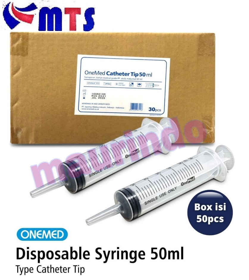 COD - Onemed Disposable Syringe 50 cc / ml PER BOX | Lazada Indonesia