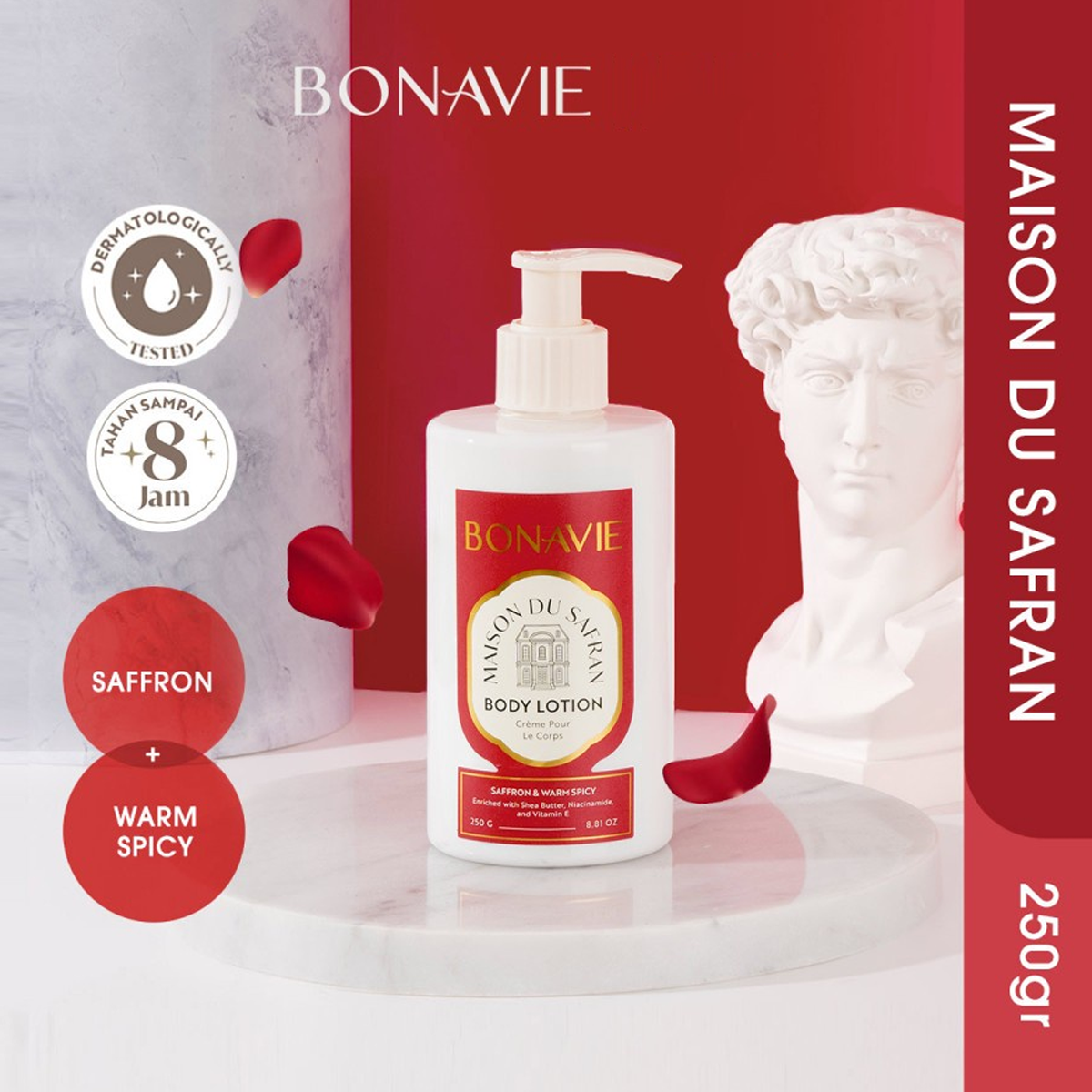 BONAVIE Body Lotion Creme Pour Le Corps 250g | Maison Du Safran | Fleur ...