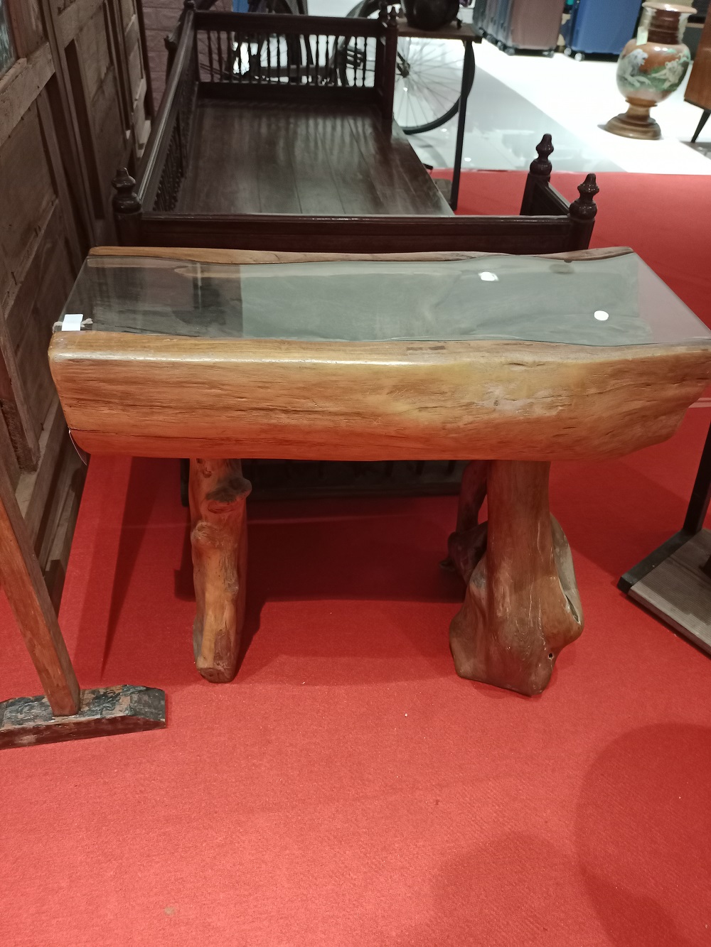 Meja Akar Jati Antik Meja Tamu Meja Kayu Antik Teak Root Table | Lazada ...