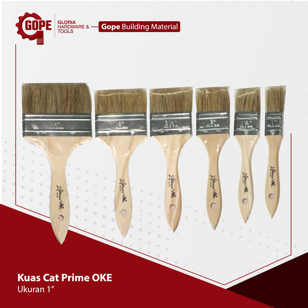 KUAS CAT PRIMA OKE 1" | Lazada Indonesia