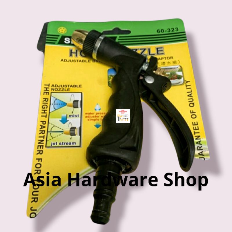 SELLERY Alat Semprot Semprotan Air Selang Hose Nozzle 1 Posisi Taman ...