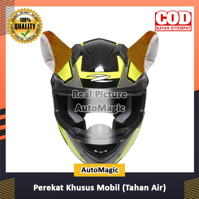 Helm Kuping Kucing isi 2 pics Bulu Import Korea Lembut Kuat (Original ...