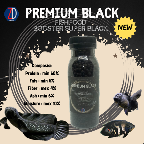 PELET PREMIUM BLACK BOOSTER PAKAN CHANA ASIATICA WS BLACK GALAXY OSCAR ...