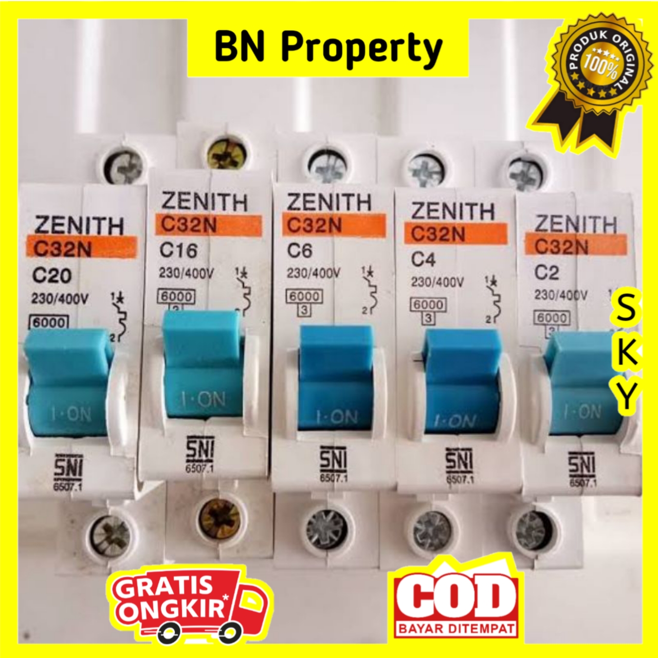 MCB PLN Zenite Mini Circuit Breaker Pemutus Aliran Listrik Premium ...