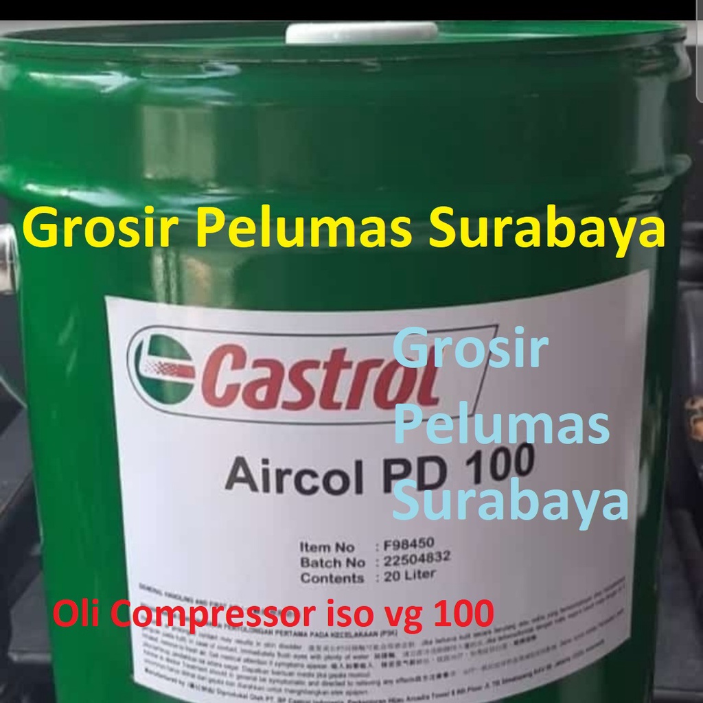 oli Castrol Aircool Aircol CM MR PD iso vg 46 / 68 / 100 pail 20ltr ...