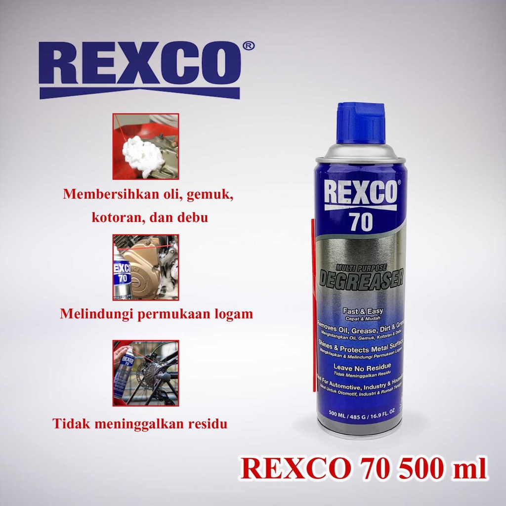 Degreaser Rexco 70 - 500ml / Gemuk / Pembersih Serbaguna / Multi ...